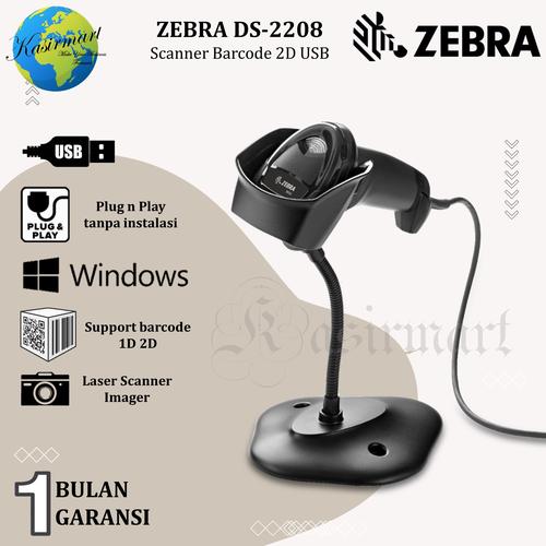 Promo Zebra DS2208 Scanner Barcode 1D 2D Scan QR Code Symbol DS-2208 ...