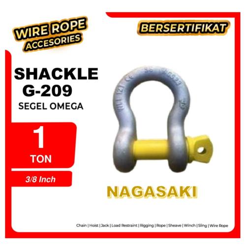 Jual Shackle Omega / Segel / Shackle G-209 Uk 3/8" Kapasitas 1 Ton ...