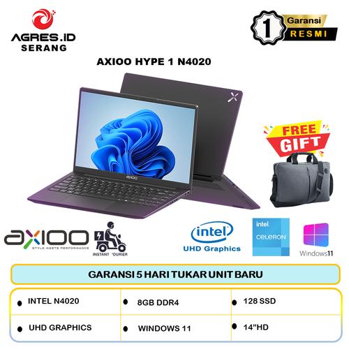 Jual Axioo Hype 1 N4020 8GB 128GB Windows 11 - UNIT ONLY, 4/128 SSD ...