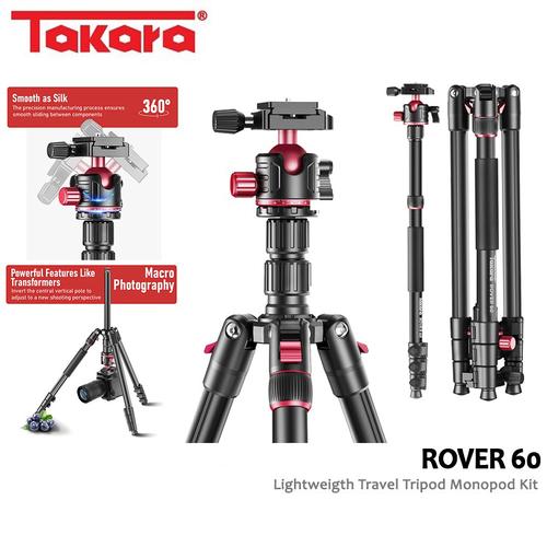 Jual Takara ROVER 60 PAKET COMBO Compact 2 in 1 Traveller Tripod ...