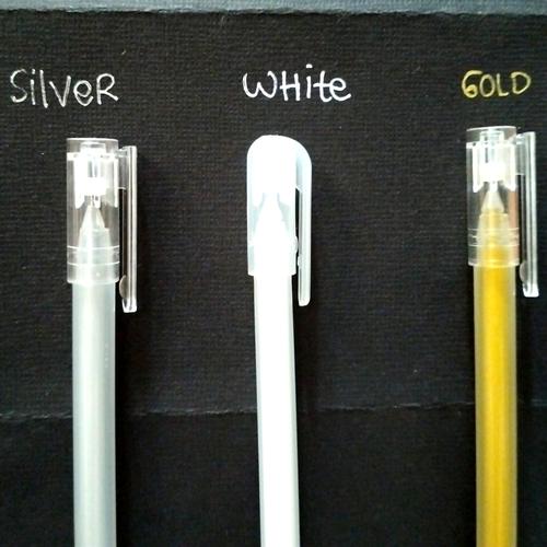 Promo PULPEN TINTA EMAS, SILVER, PUTIH BUAT KARTU/KERTAS WARNA GELAP ...