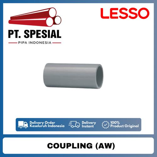 Jual Sock AW PVC Lesso /Socket AW / Coupler 1 - 6 Inch / Coupling PVC ...