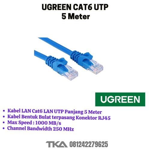 Jual UGREEN CAT6 UTP 5 Meter Biru - Kota Manado - Toko TKA Online | Tokopedia