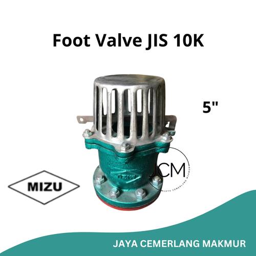 Jual Foot Valve Mizu Flange JIS 10K 5" Inch Grade B / Foot Valve Flange ...