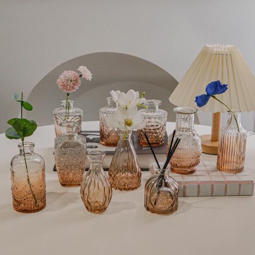 Jual Victoria Ombre Vas Bunga Botol Kaca Estetik / Botol Disfuser Kaca ...