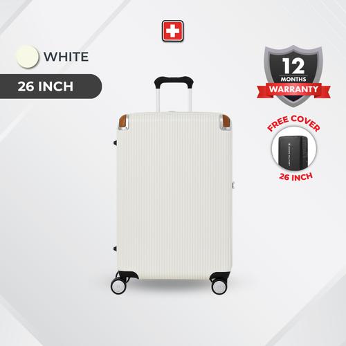 Promo Swiss Military Suitcase ZENEBA 26" WHITE Cicil 0% 3x - Jakarta ...