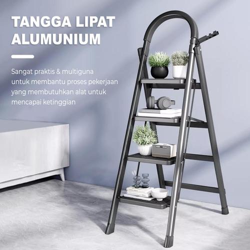 Jual Tangga Lipat 4 Susun/ Tangga Lipat Besi/ Tangga Lipat Serbaguna ...