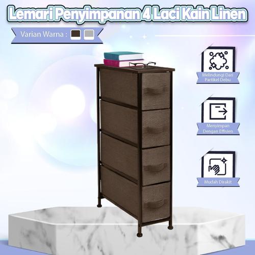 Jual Sweethome Lemari 4 Laci Kain Linen Rak Lemari Penyimpanan Lemari ...