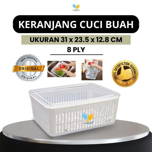 Jual Keranjang Cuci Buah Sayur / Tempat Buah Sayur / Fridge Storage ...