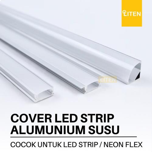 Jual Cover LED Strip / Cover LED Bar Alumunium Pelindung LED Siku ...