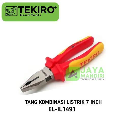 Jual Tang Kombinasi Listrik 7" TEKIRO Tang Insulasi Listrik / Tang ...