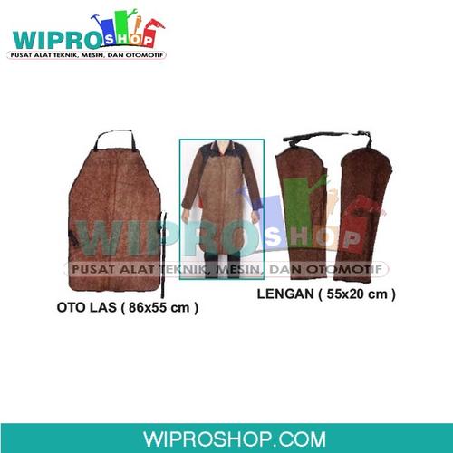 Jual Oto las / Celemek / Apron Welding Las + Pelindung Lengan Las - Oto ...