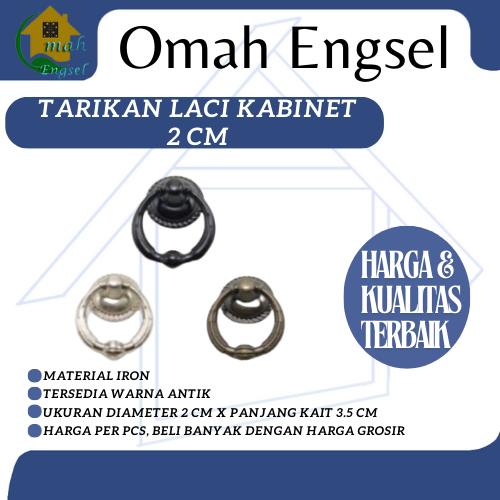 Jual GR. +Baut Tarikan laci kabinet 2 cm P.T Knob drawer antik kotak ...