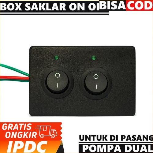 Jual Box Saklar On Off Untuk Pompa Dual - Dilengkapi 2 Saklar Dan 2 Led ...