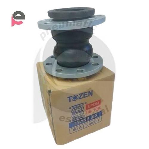 Jual Tozen flexible rubber joint 4 inch twinflex jis 10k flange besi 4 ...