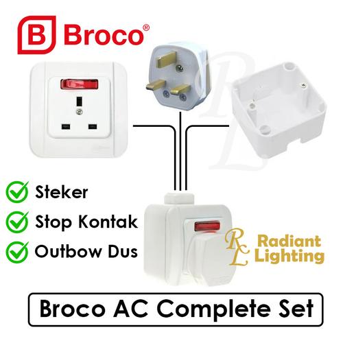Jual Stop Kontak AC Broco Galleo AC Set Komplit - Jakarta Utara ...