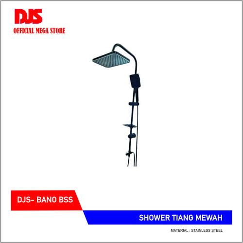 Jual SHOWER TIANG set Kotak Bano Stainless steel Black series WALL ...