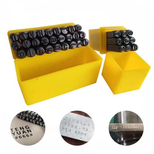 Jual Stempel Cetakan Huruf Nomor Number Letter Punch Set 36pcs Angka ...