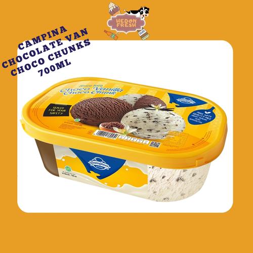 Jual Ice Cream Campina Chocolate Vanilla Choco Chips 700ml - Jakarta Selatan - Hedon Fresh ...