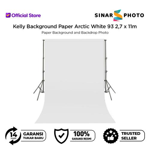 Promo Kelly Background Paper Artic White 93 2,7 x 11m Backdrop Photo ...