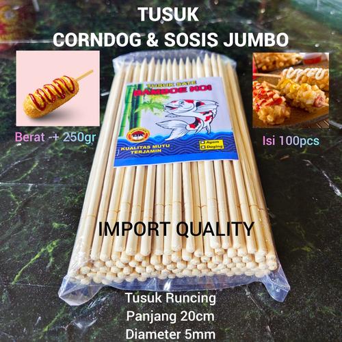 Jual Tusuk CORNDOG, SOSIS JUMBO, JAGUNG BAKAR Import Premium isi 100pcs ...