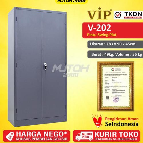Jual NAGAKU TKDN VIP V-202 LEMARI ARSIP BESI PINTU SWING PLAT - Cargo ...
