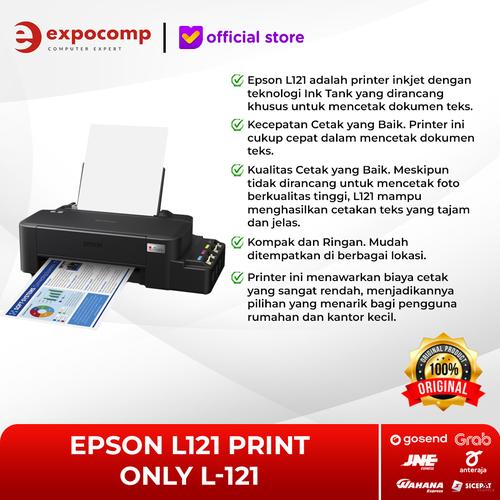 Promo EPSON L121 PRINT ONLY L-121 L 121 ECO TANK - EPSON EcoTank ...