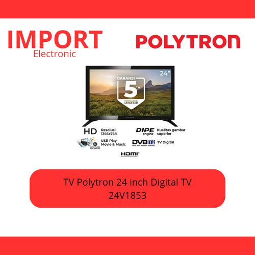 Jual TV Polytron 24 Inch Digital TV PLD 24V 1853 - Kota Bandar Lampung ...