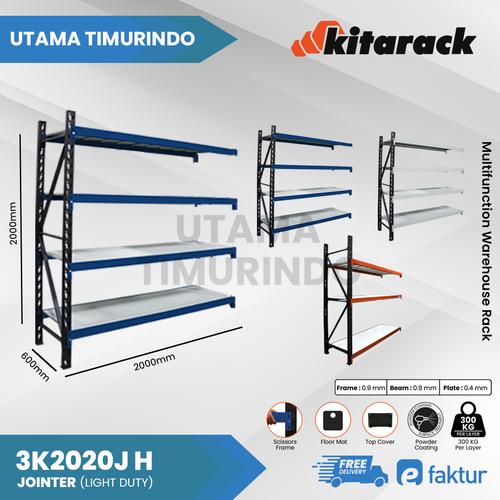Jual KITARACK Rak Gudang Besi 300kg 2 Meter Rack Gudang 4 Susun Jointer ...