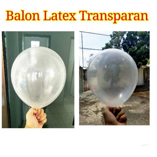 Jual [GROSIR] balon latex bening transparan clear ukuran 12 inch 100 ...