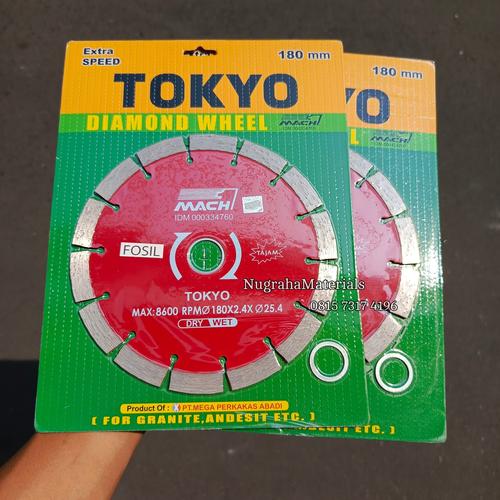 Jual Diamond Wheel Tokyo 7 Inch 180 Mm Mata Gerinda Potong Beton Batu ...