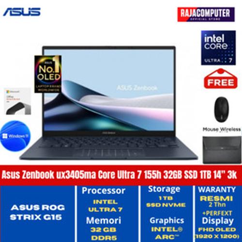 Promo ASUS Zenbook UX3405MA Core Ultra 5 125h Ram 16GB SSD 1TB 14" OLED ...