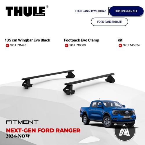 Jual Thule Wingbar Evo Clamp 7105 Next Gen Ford Ranger XLT 2024 ...