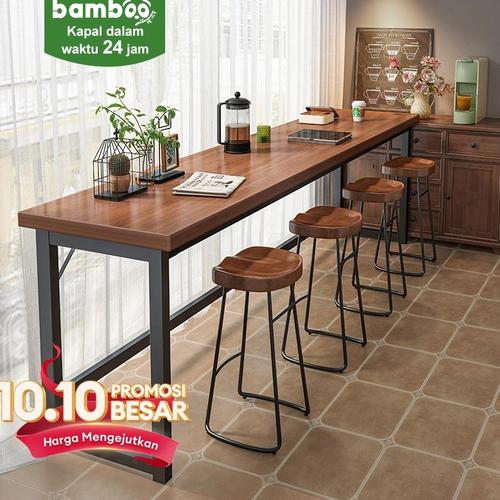 Jual Meja Cafe 180CM Meja Tamu Besi Meja Makan Minimalis Meja Kopi ...