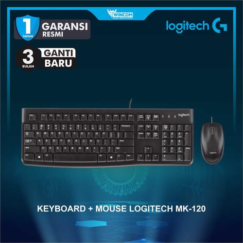 Jual KEYBOARD DAN MOUSE LOGITECH MK-120 - Kota Banjarbaru - Twincom_official | Tokopedia