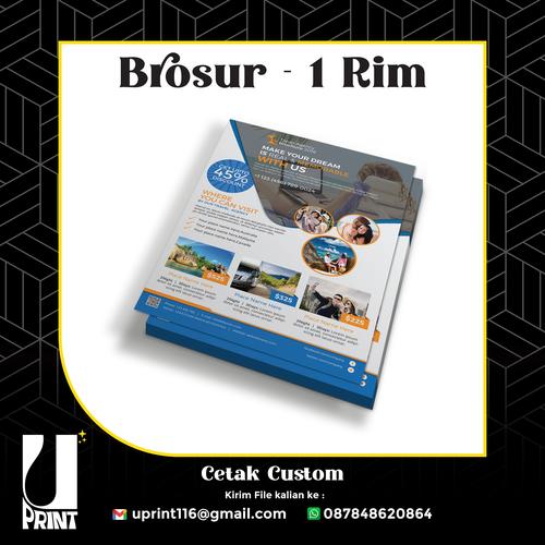 Jual Cetak Brosur Ukuran A5 & A4 - 1 Rim (500 lembar) - A4 1 sisi ...