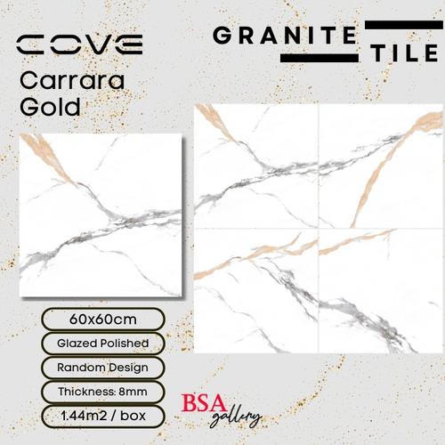 Jual GRANIT COVE 60X60 CARRARA GOLD / GRANITE TILE PUTIH MARMER ...