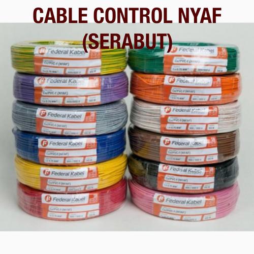 Jual Federal Kabel Serabut NYAF 1x0.75 1x0.75mm 1 x 0.75mm @Roll=100meter - Biru - Jakarta Barat ...