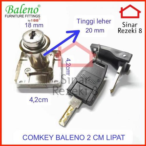 Jual Comkey BALENO 2 cm LIPAT / Kunci Loker Besi Kait Computer Key ...