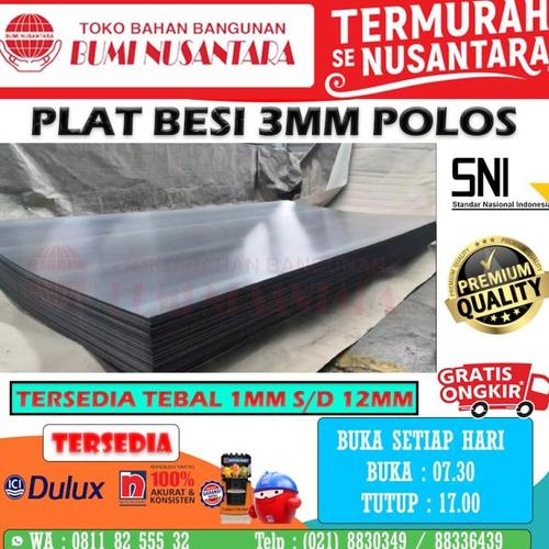 Jual Plat Besi Polos 3Mm 3 Mm Ks Plat Ezyer Lembaran 3Mm Sheet Shet ...