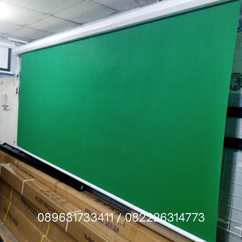Jual Layar green screen elektrik 244cm X 244cm green screen otomatis ...