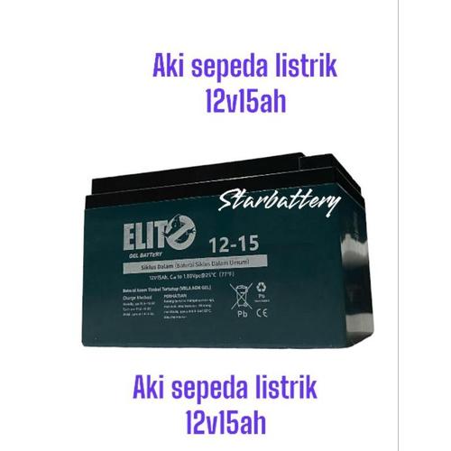 Jual [Itech] Aki Sepeda Listrik UWINFLY 12V 15ah Aki Sepeda Listrik ...