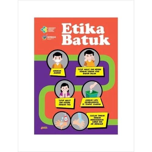 Jual STIKER VINYL ETIKA BATUK 23 x 30 CM SIGN RAMBU K3 - 15 x 20 cm ...