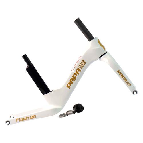 Jual Frame PAPA BIKE Flash Pro Carbon 12 Inch White Gold Mark Push ...