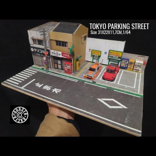 Jual DIY Diorama Papercraft TOKYO PARKING STREET skala 1/64 (Lembaran ...