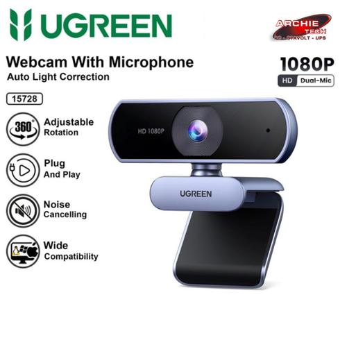 Jual Webcam UGREEN 15728 CM678 USB HD 1080p GREY - Kota Denpasar ...