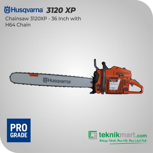 Promo Husqvarna 3120XP - 36 Inch Chainsaw with H64 Chain / Mesin Potong ...