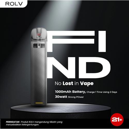 Jual ROLV FIND POD KIT 30W 1000mAh AUTHENTIC BY SWEET & SMOOTH - GOLD ...