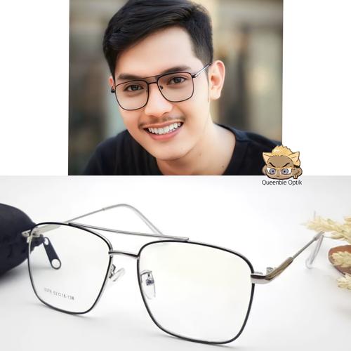 Promo frame kacamata aviator pria photocromic TR02 3076 - Hitam, Frame ...
