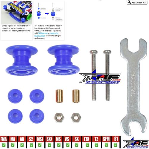 Jual TAMIYA 95664 LOW FRICTION PLASTIC DOUBLE ROLLERS (BLUE/13-13mm ...